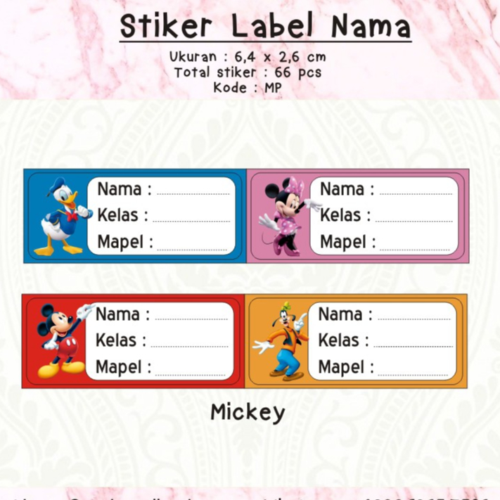 Stiker Label Mapel / Mata Pelajaran / Stiker Buku | Lazada Indonesia