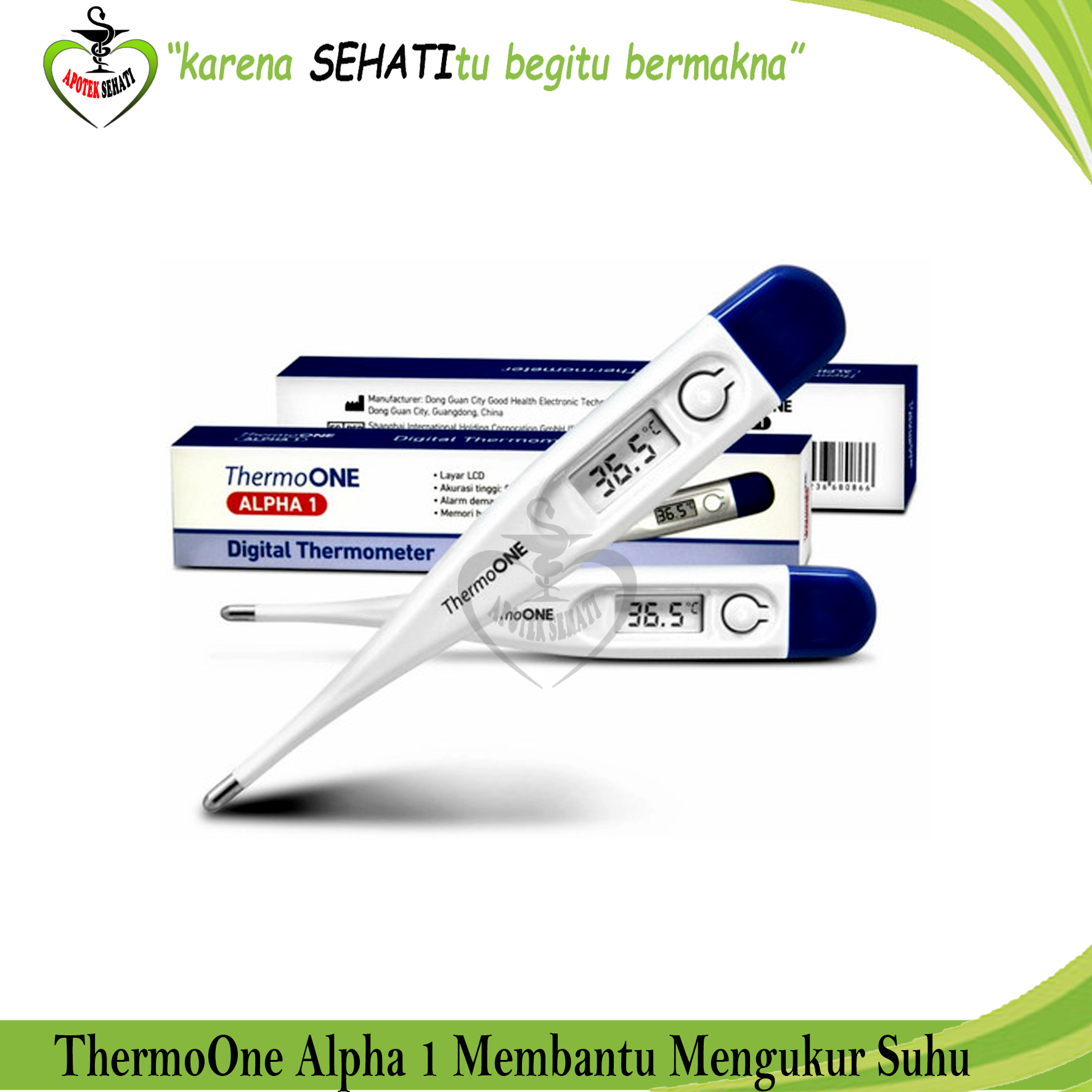 Thermo One Termometer Digital Alpha Mengukur Suhu Tubuh Alat Medis ...