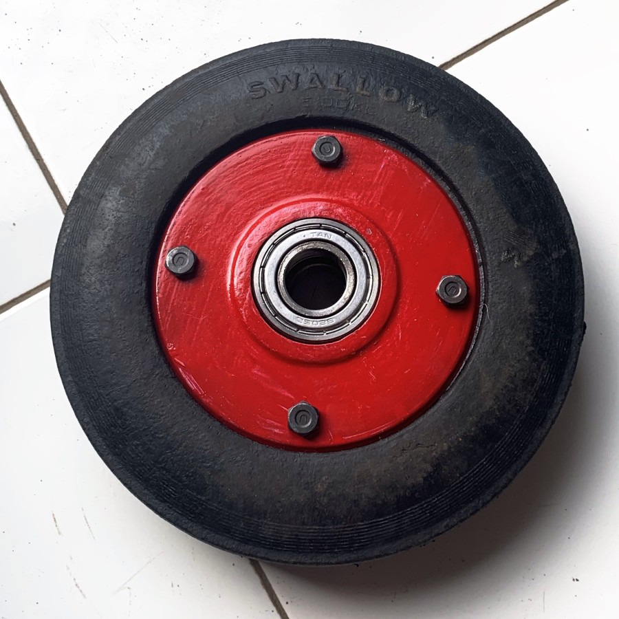 Roda Ban Karet Swallow Lori Troli Gotrok diameter 8inch kapasitas 500kg ...