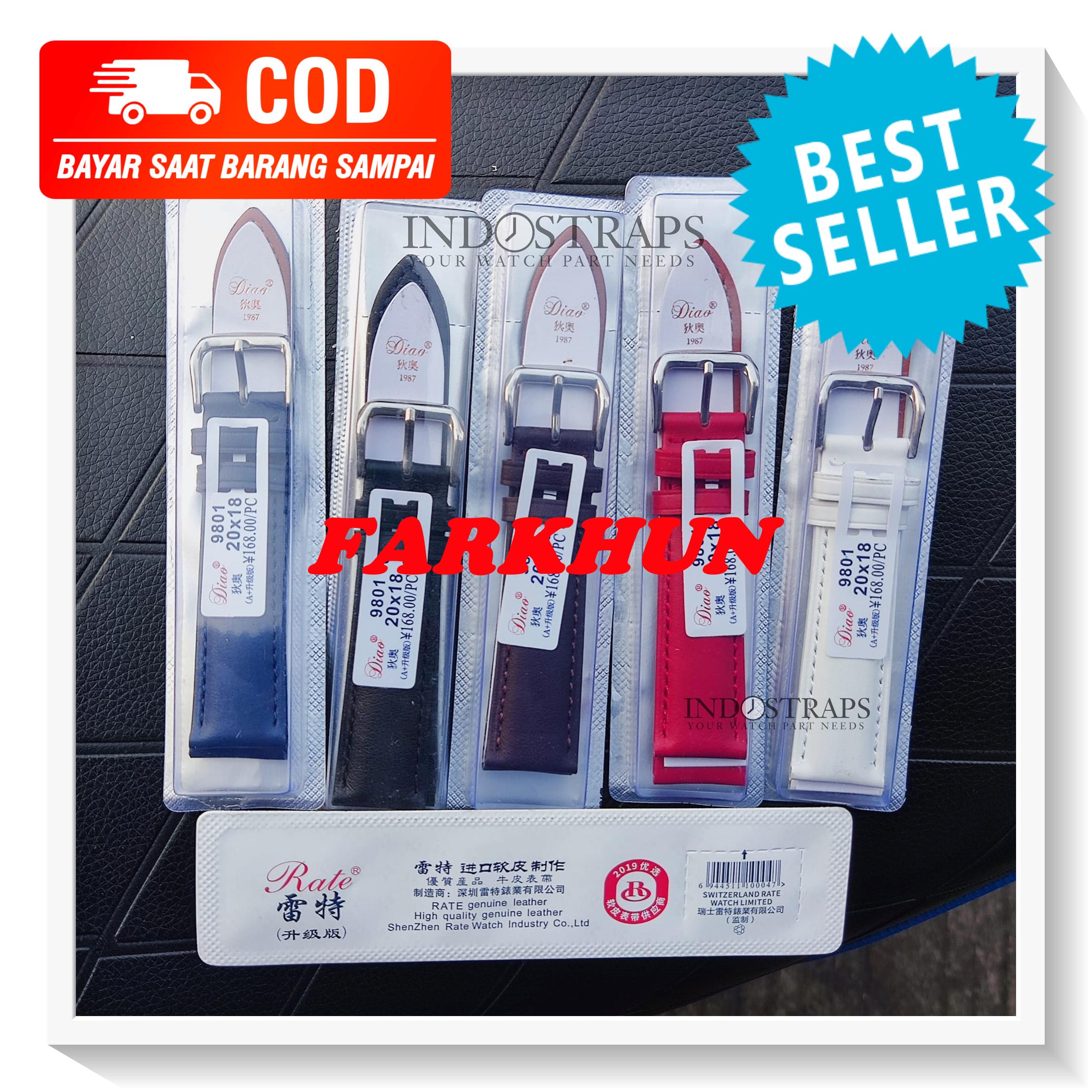 UNIVERSAL STRAP LEATHER HALUS 12 14 16 18 20 22 24 MM KULIT BAND TALI ...