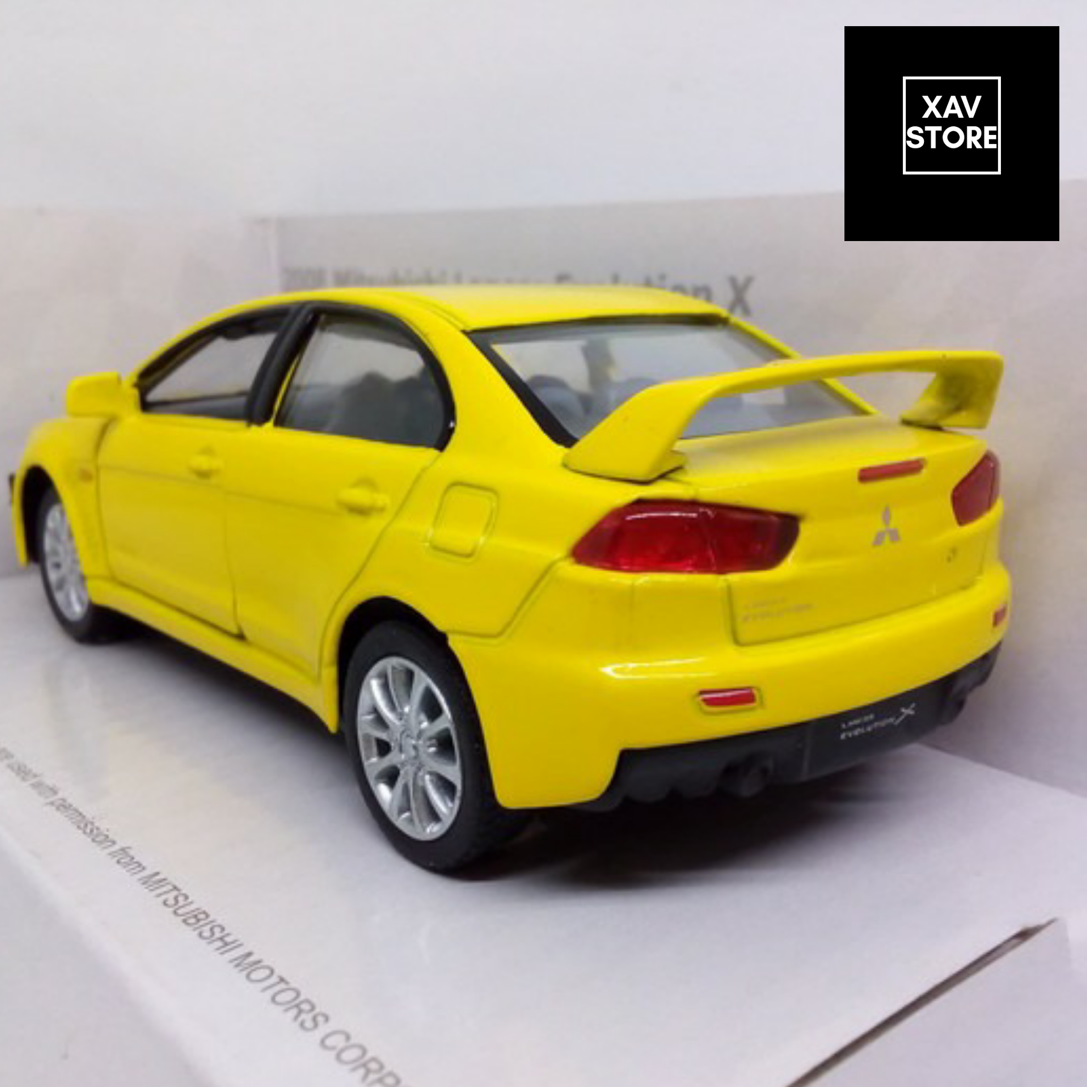 Diecast Kinsmart Miniatur Mobil Mitsubishi Lancer Evolution X Kuning ...