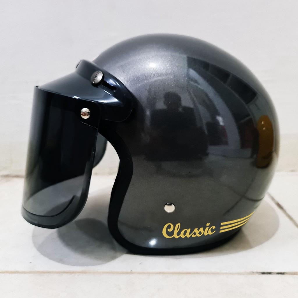 HELM RETRO CLASSIC HELM BOGO CLASSIC HELM CLASSIK HELM PRIA WANITA SNI ...