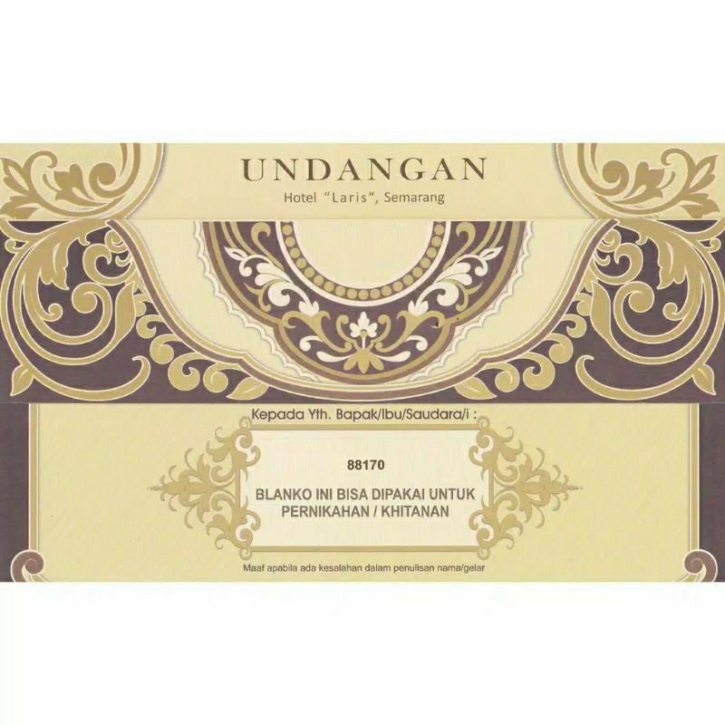 Blangko Undangan Erba 88170 (100 Lembar) | Lazada Indonesia