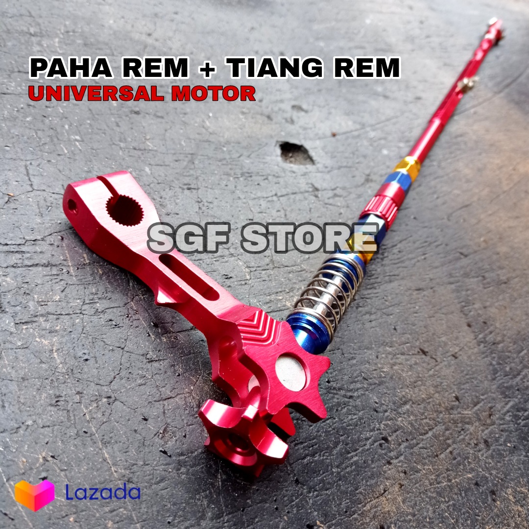 PAHA REM PLUS TIANG REM VARIASI UNIVERSAL UNTUK SEMUA MOTOR BEBEK DAN ...