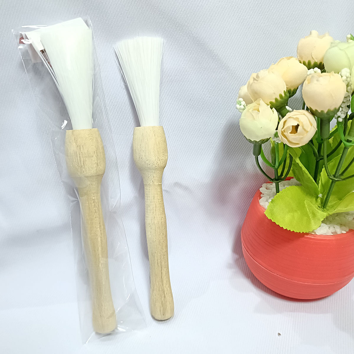 Kuas Kue Mentega Senar Gagang Kayu / Kuas Oles Kue Senar | Lazada Indonesia