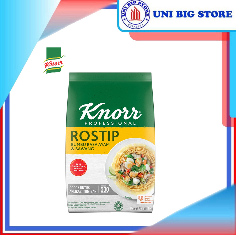 Knorr Rostip Bubuk Kaldu Ayam dan Bawang 1 kg Chicken Powder | Lazada ...