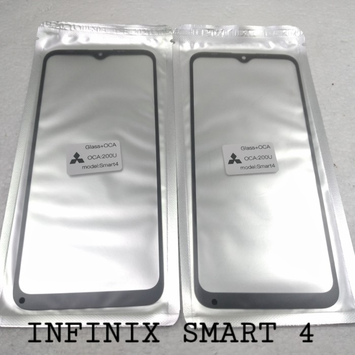 KACA TS LCD KACA DEPAN GLASS SET LEM OCA INFINIX SMART 4 X653 SMART 4C ...