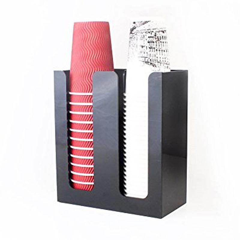 Coffee Cup&Lid Sleeve Dispenser Cup Holder Cup Holder Two Cup Holder ...