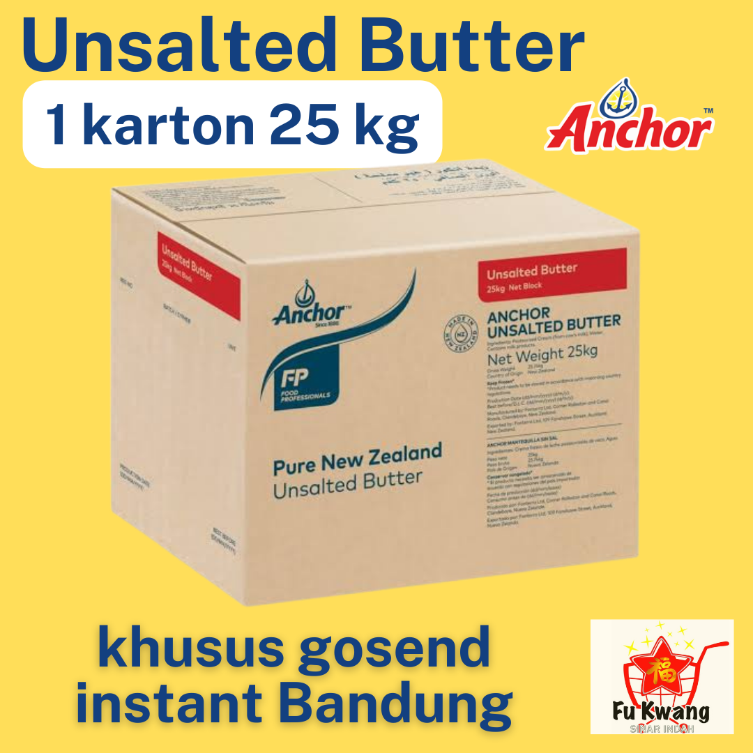 Anchor Unsalted Butter 1 karton 25 kg / Butter Anchor / Anchor Butter ...
