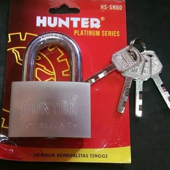 Gembok Pagar Besar HUNTER 60S SN60mm/Gembok Pintu/Gembok HUNTER Besar ...