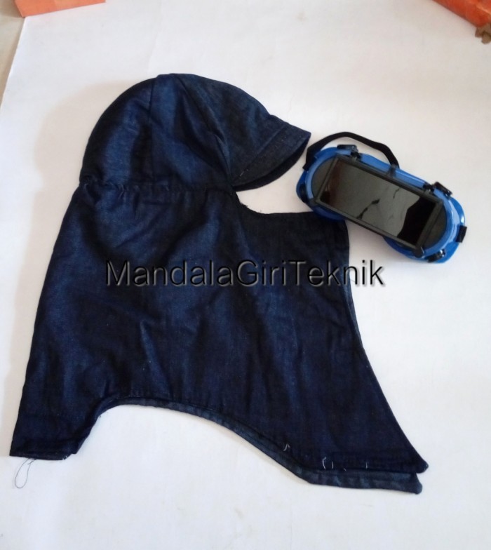 Paket Full Set Safety Goggle dan Topi Welder / Topi Jepang | Lazada ...