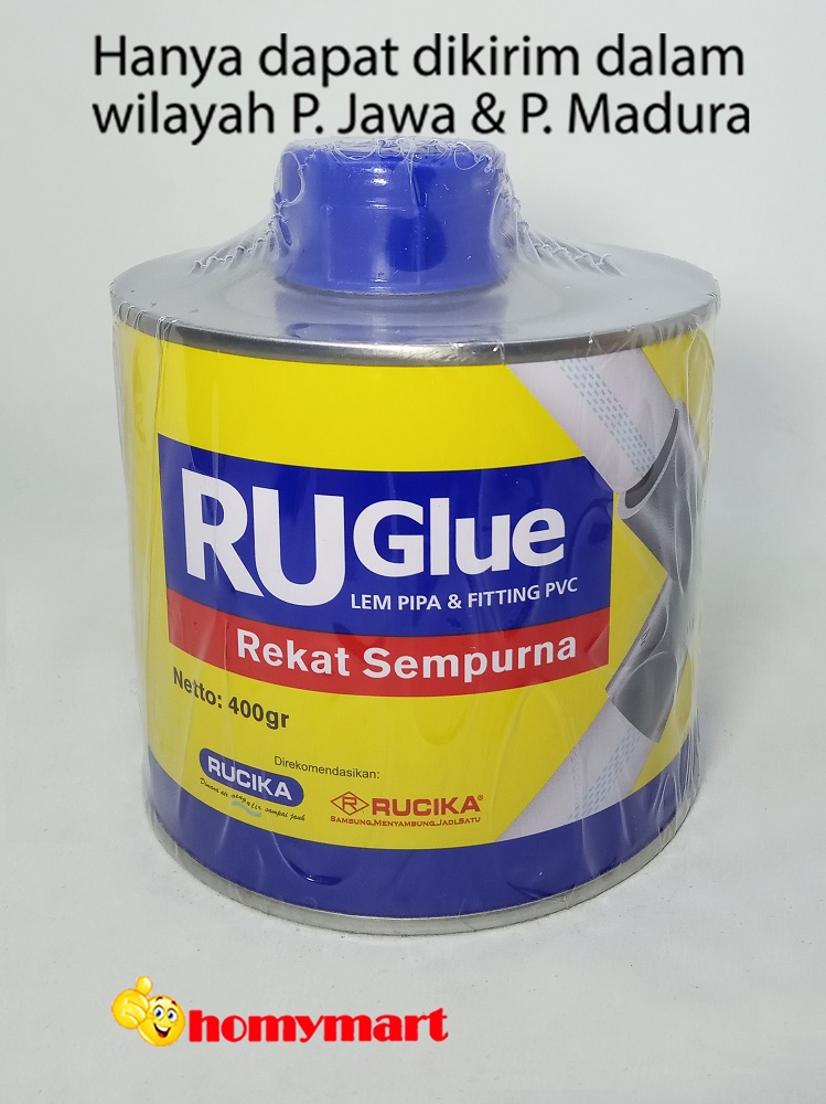 lem pvc kaleng 400gr RUGlue ru glue ruglue RU Glue | Lazada Indonesia