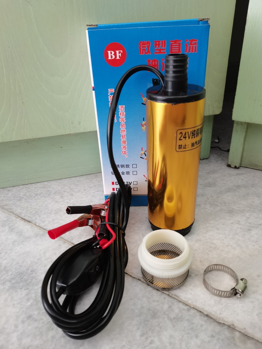 Pompa Air Celup Pompa mini Kecil Portable 24v Diesel Pump Mini Oli ...