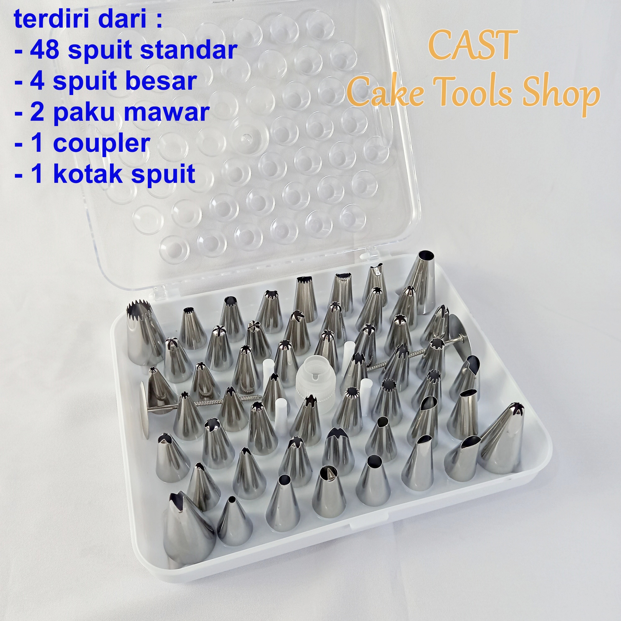 Spuit Set Stainless Steel 55pcs | Lazada Indonesia