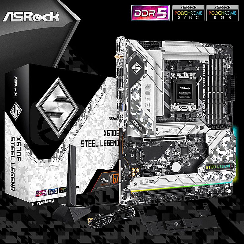 Asrock X670E Steel Legend AMD AM5 X670 DDR5 Motherboard | Lazada Indonesia