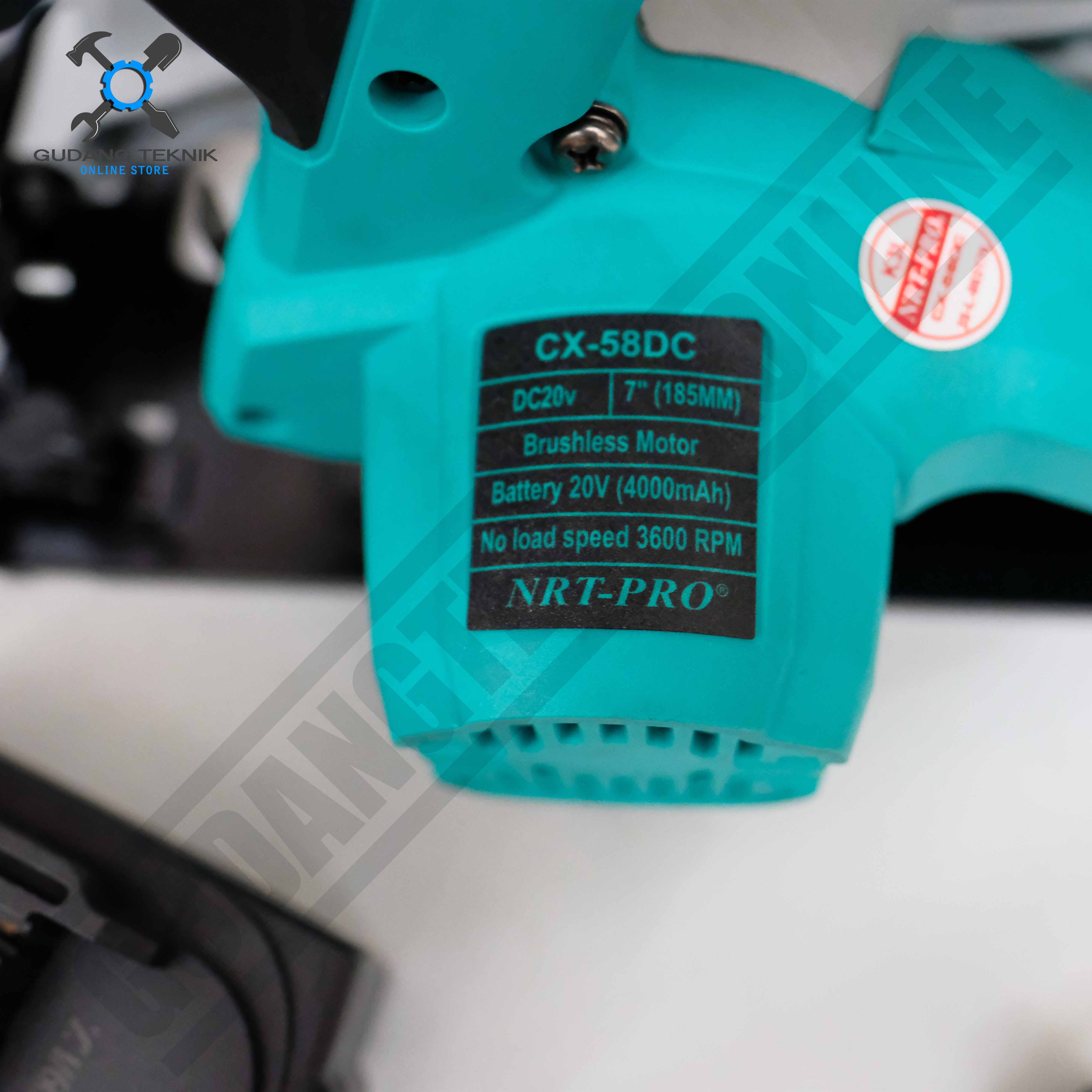 (NRT CX58DC) Mesin Circular Saw Cordless NRT CX-58 DC - Gergaji Kayu ...
