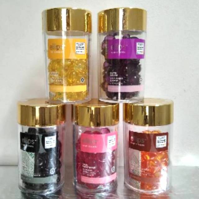 Elips Ellips Hair Vitamin (dengan Moroccan Oil) Kemasan Botol 50 kapsul ...