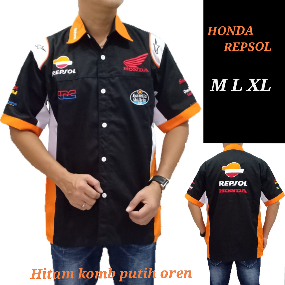 COD KEMEJA OTOMOTIF BORDIR KOMUNITAS HONDA REPSOL - MOTOGP - RACING ...