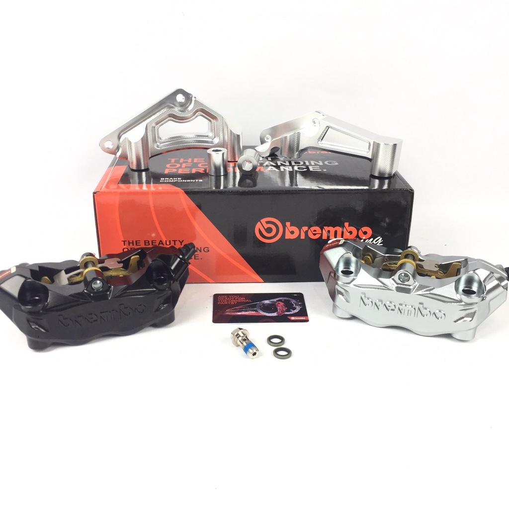 KALIPER 4 PISTON M3 K50 MONOBLOCK KALIPER BREMBO 4 PISTON ORIGINAL PANGKON KALIPER NINJA MEGAPRO ...