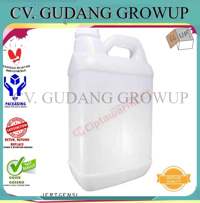 Jirigen 5 liter Dirigen Jerigen Derigen Plastik HDPE Tutup Segel ...