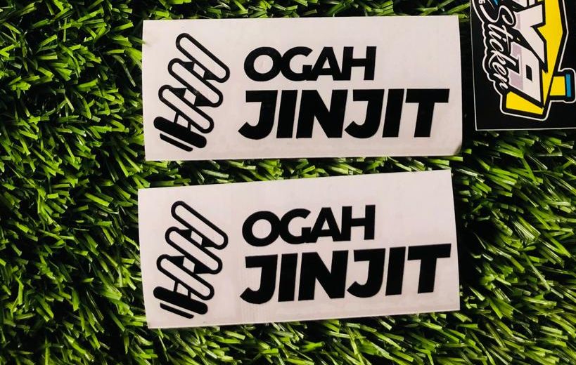 Stiker OGAH JINJIT sticker cutting | Lazada Indonesia