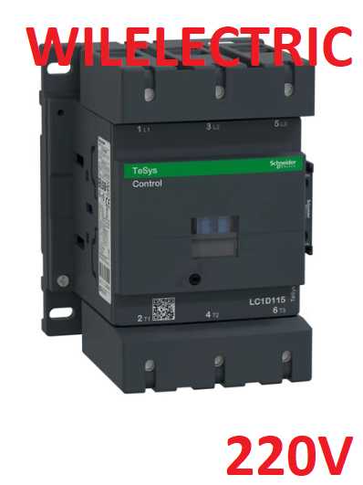 Kontaktor schneider LC1D115 LC1D 115 M7 3P 115A 115 A 220V magnetic ...