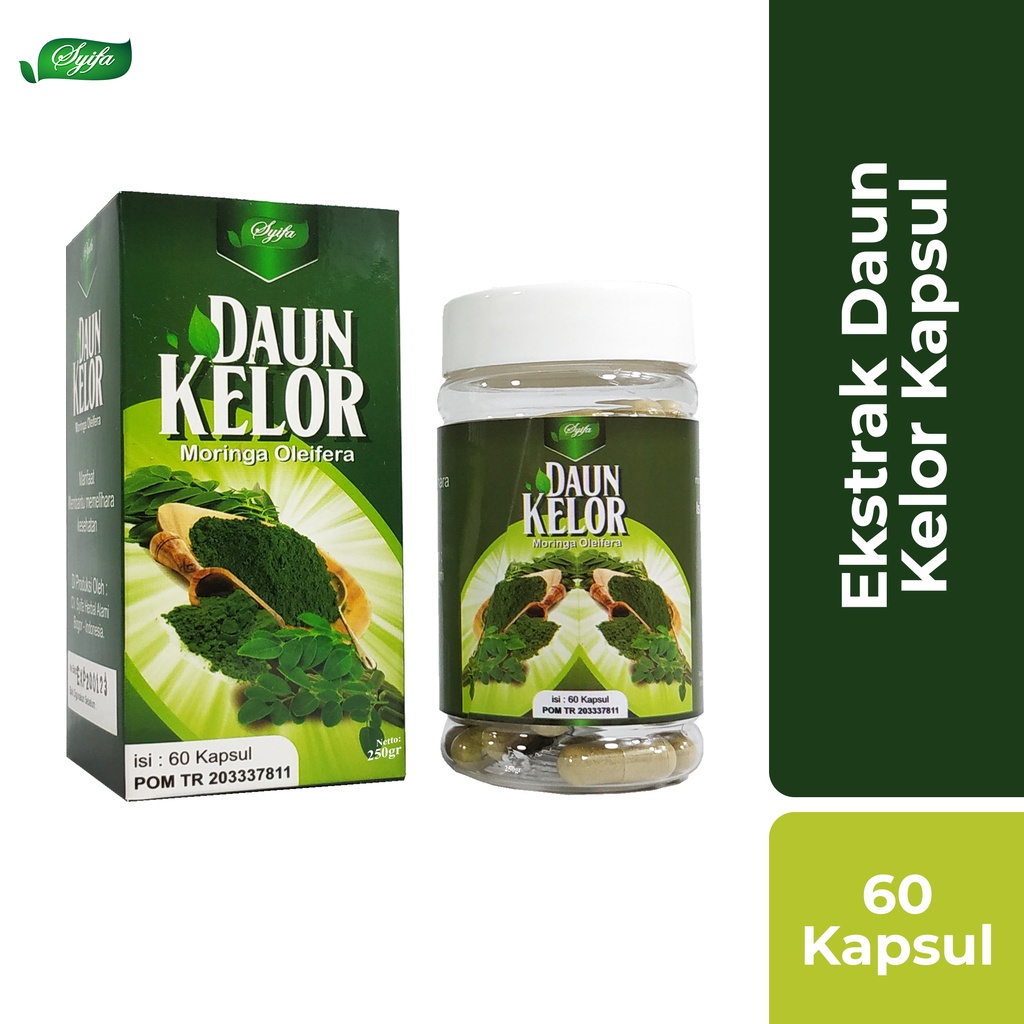 Kapsul ekstrak daun kelor Moringa Oliefera Syifa Herbal - Kapsul daun ... Kapsul ekstrak daun kelor Moringa Oliefera Syifa Herbal - Kapsul daun ...