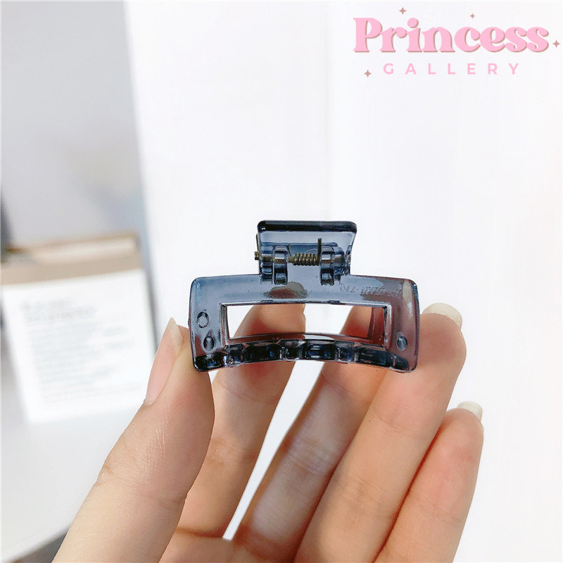 Jepit Rambut Transparan Salon Model Kotak Bolong Bentuk Balok Jedai ...