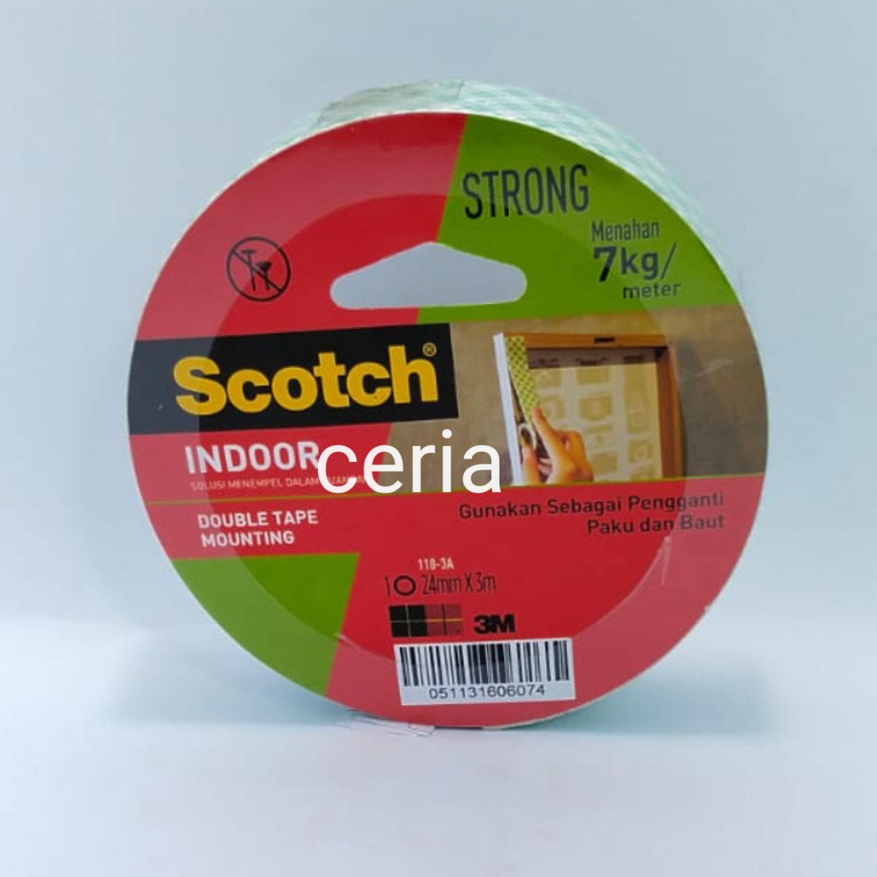 Scotch Dauble Tape 3M / Perekat Buat Luar Ruangan Atau Penganti Paku ...