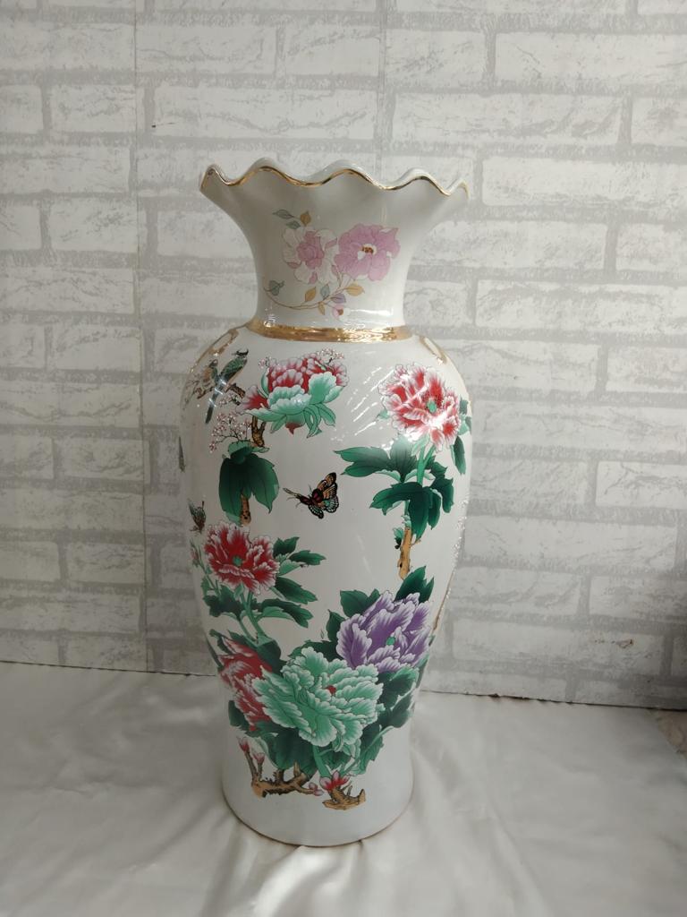 Vas Bunga Keramik Tinggi 60cm G077 / Tempat Payung Keramik Import/ Guci ...