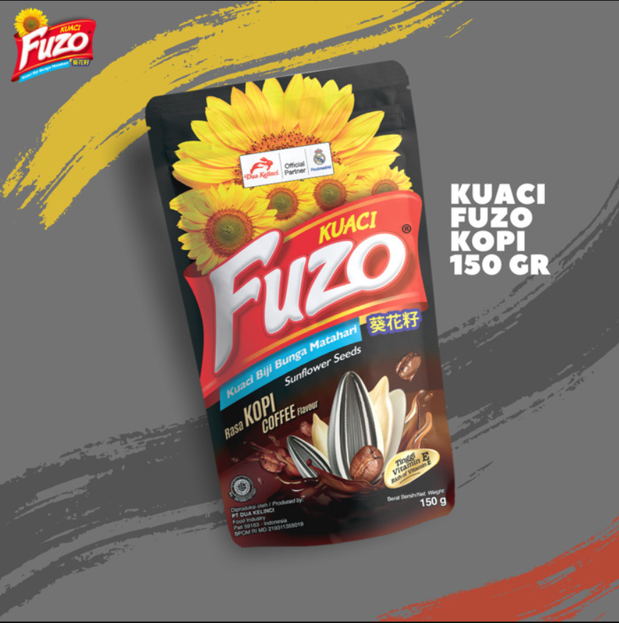 Dua Kelinci Kuaci Fuzo Coffee 150 gr Biji Bunga Matahari Kwaci Rasa ...