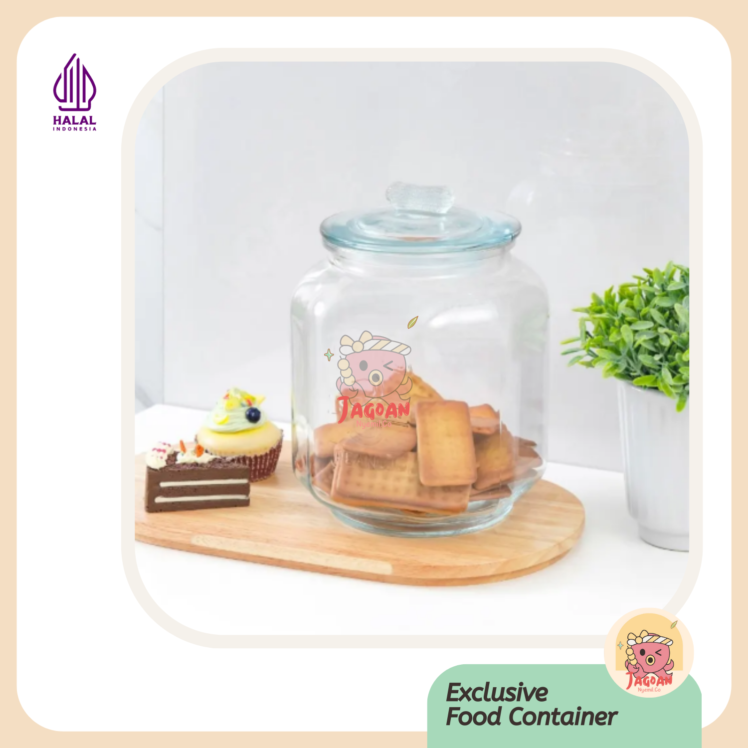 Toples Kaca Reguler 3000 ml Merk Kris | Lazada Indonesia