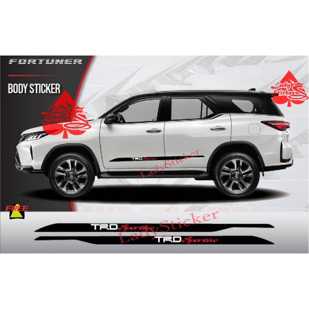 STRIPING STICKER MOBIL TOYOTA FORTUNER STIKER MOBIL LIST TRD SPORTIVO ...