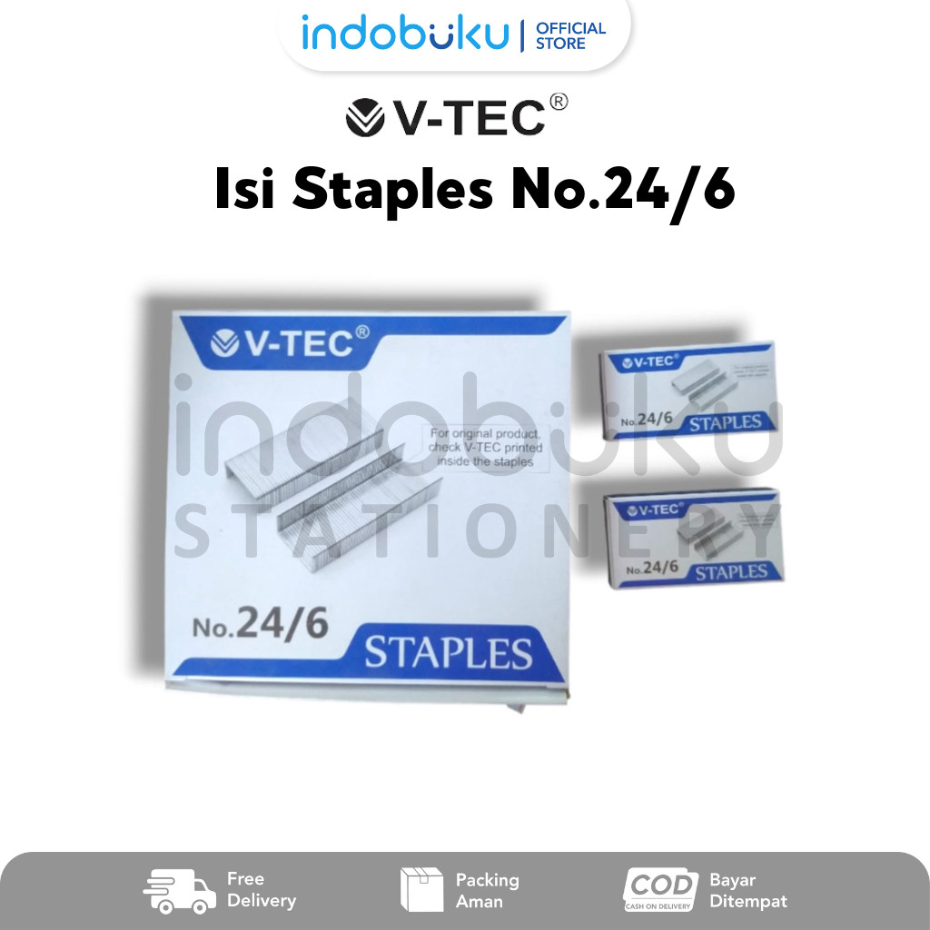 Isi Staples No.24/6 V-Tec | Lazada Indonesia