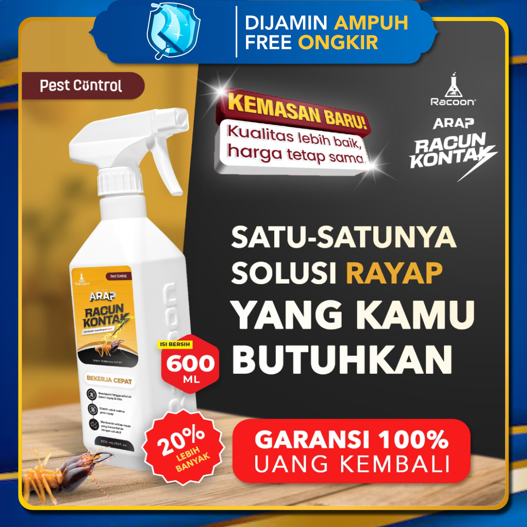Semprotan Anti Rayap Arap Racoon 500ML Spray Cairan Pembasmi Penghilang ...