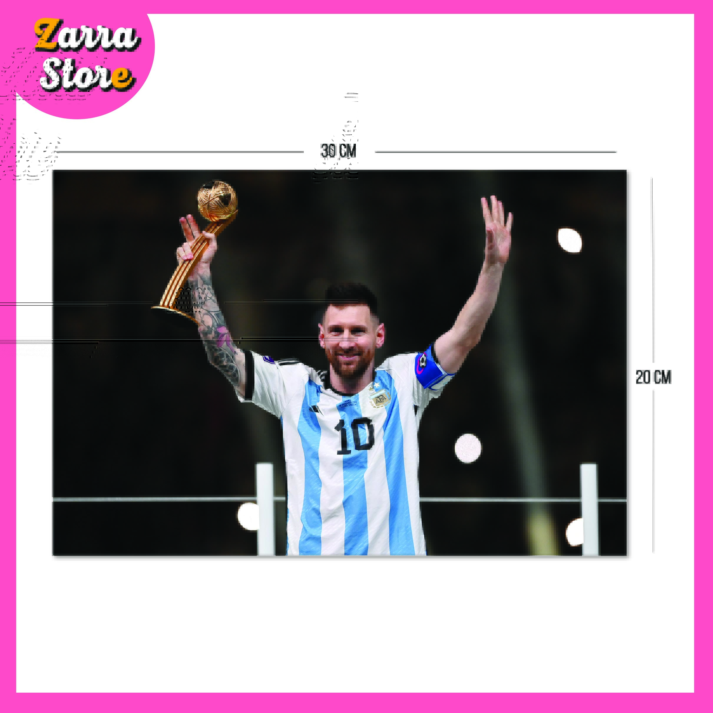 Hiasan Dinding Poster lionel messi 22/ Wall Decor Messi/ Poster Kayu ...