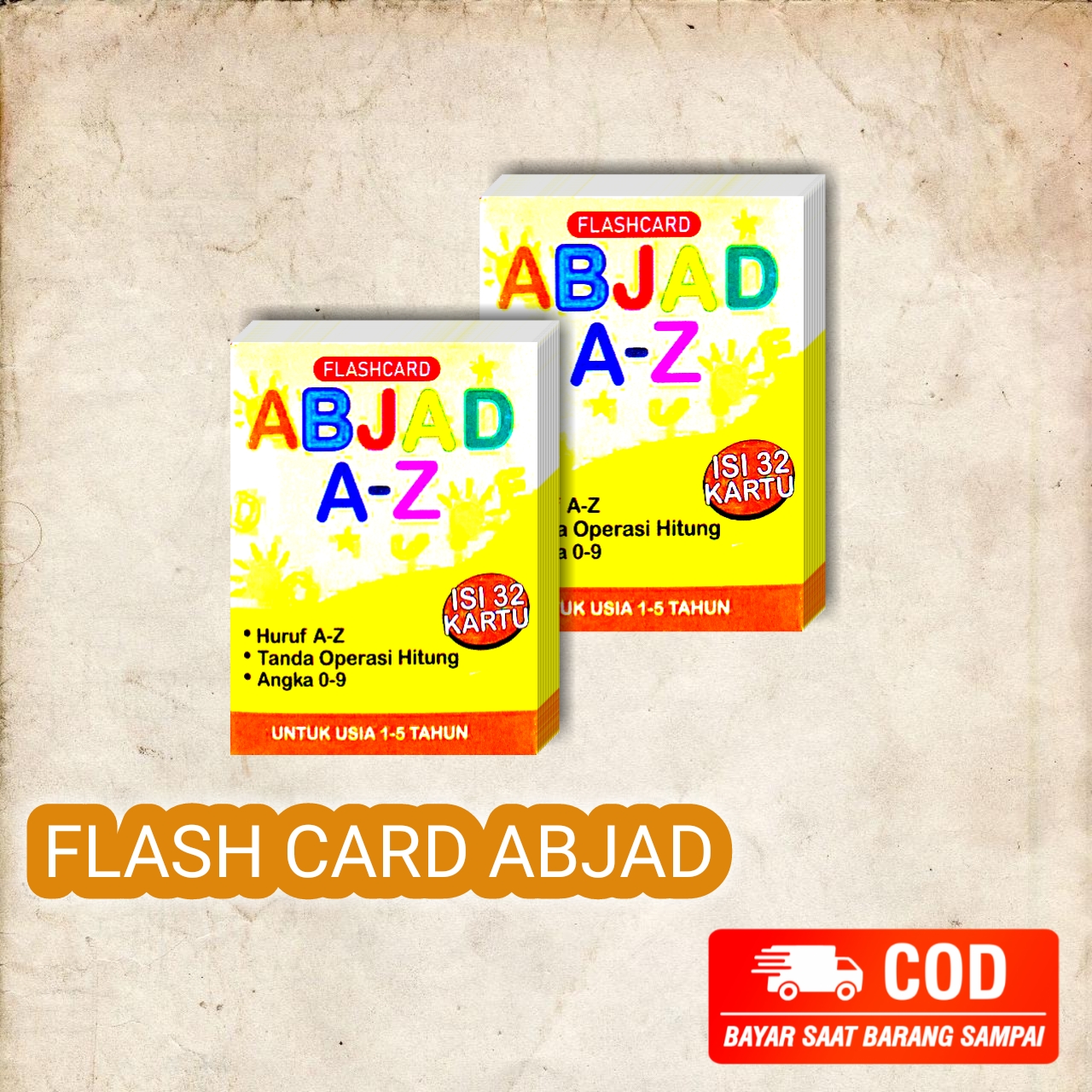 Flash Card Edukasi Anak Mengenal Huruf / ABJAD A - Z | Lazada Indonesia