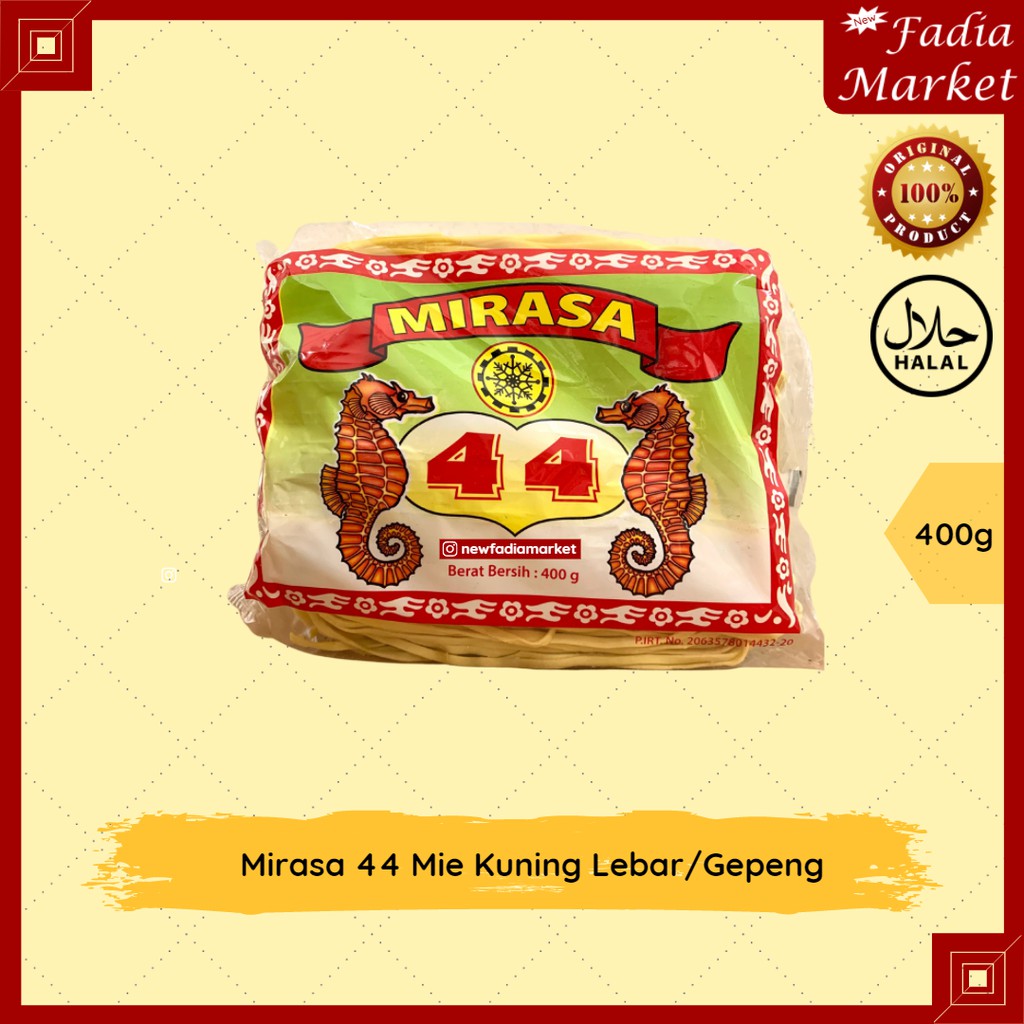 Mirasa 44 Mie Kuning Lebar/Gepeng 400g | Lazada Indonesia