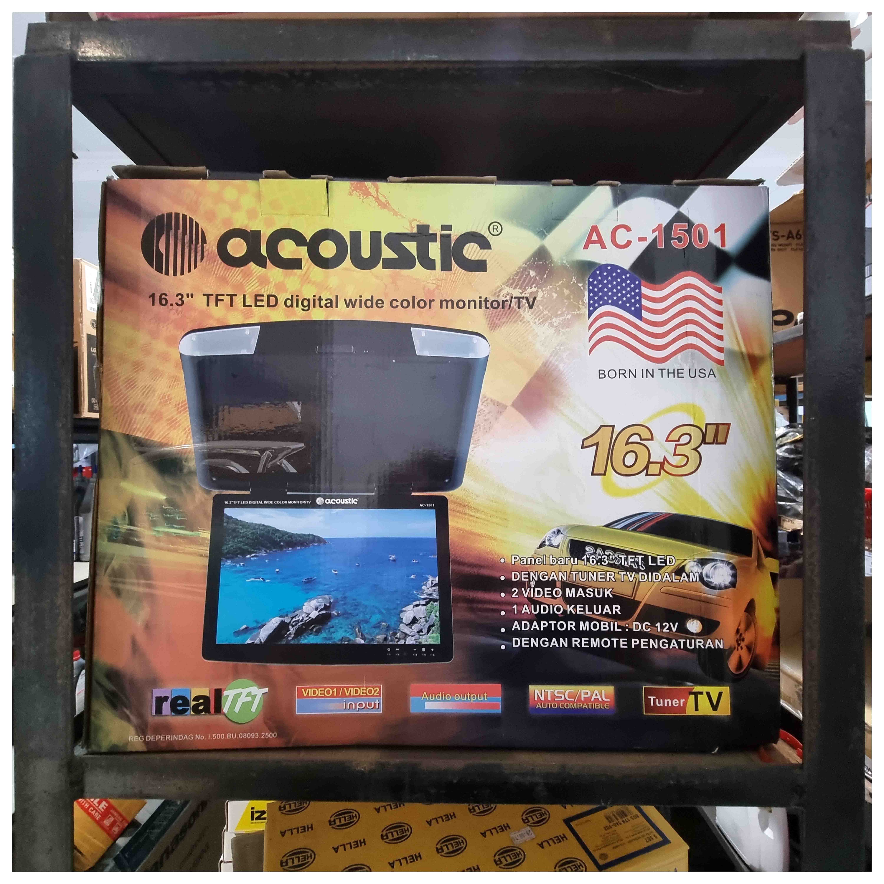 TV Plafon Mobil Acoustic LED 16.3 inch Built in TV Tuner | Lazada Indonesia