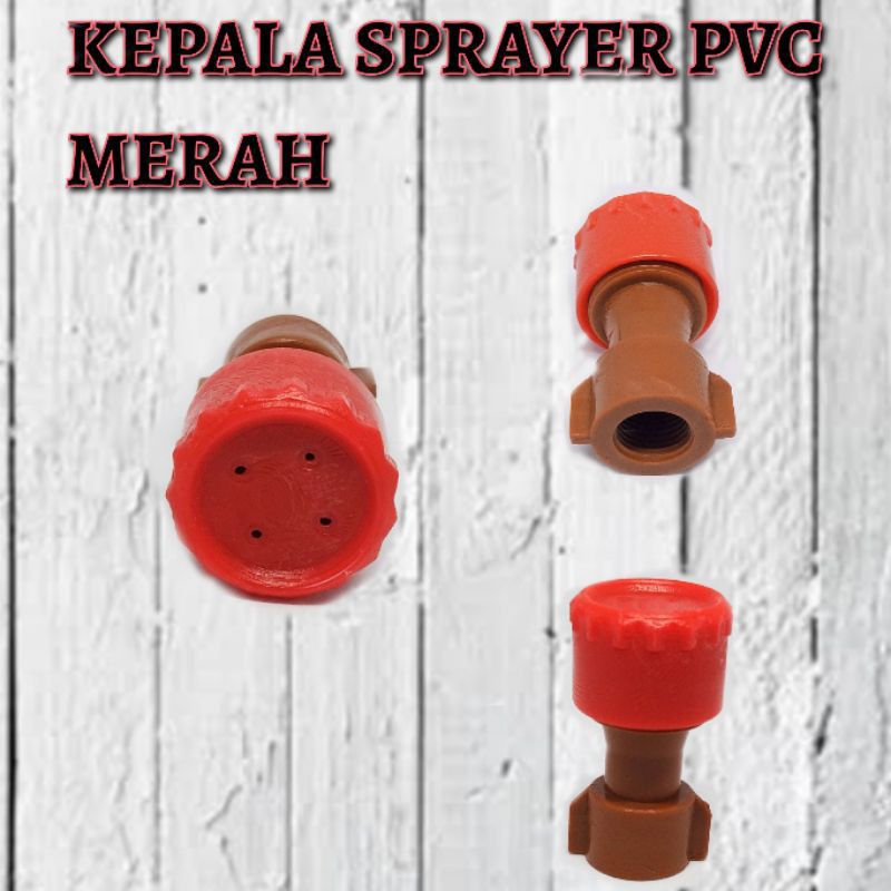 KEPALA SPRAYER PLASTIK MERAH ( NOZZLE / NOZEL / NOSEL ) | Lazada Indonesia