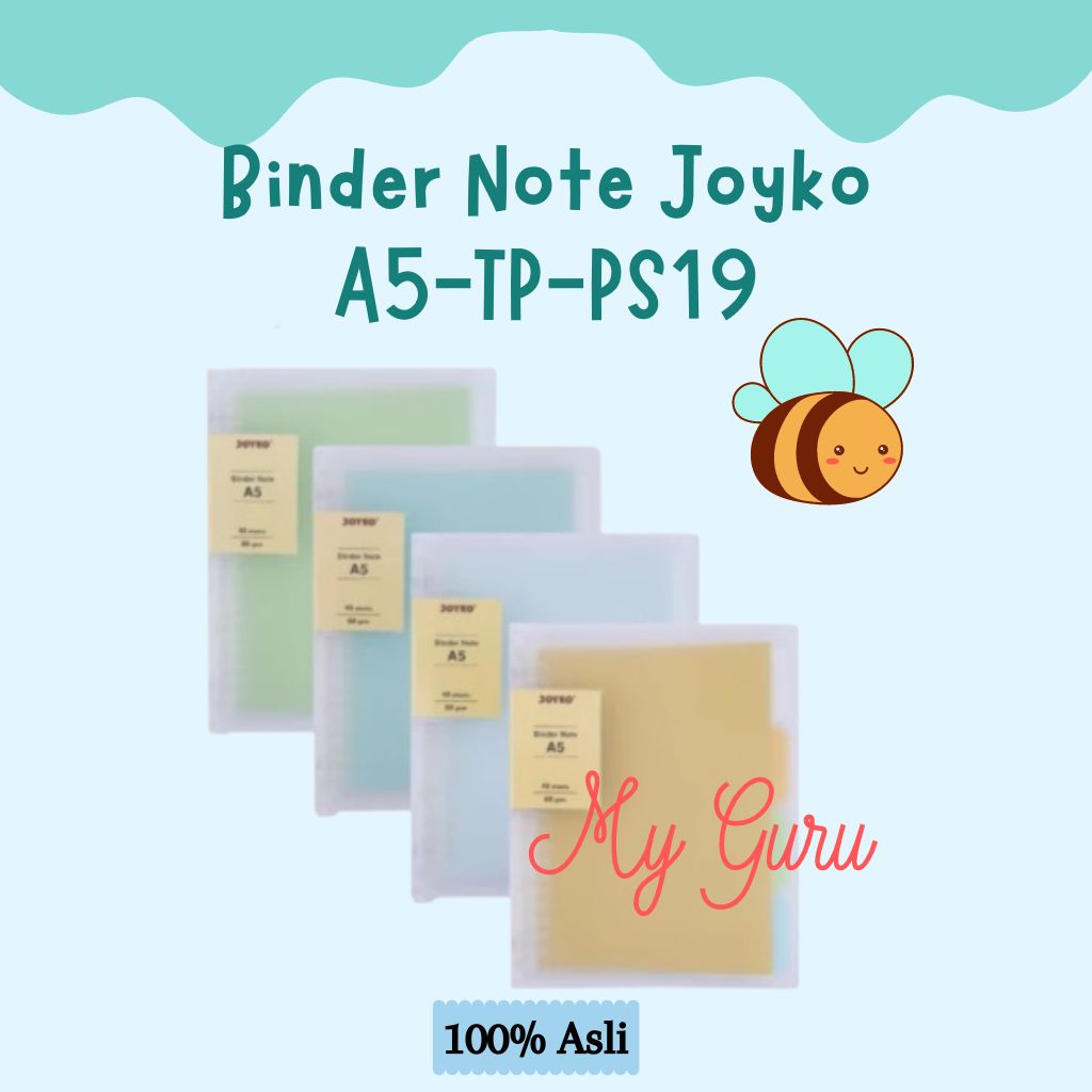 [PCS] BINDER NOTE JOYKO COLOUR A5-TP-PS19 TRANSPARAN / BENING | Lazada ...