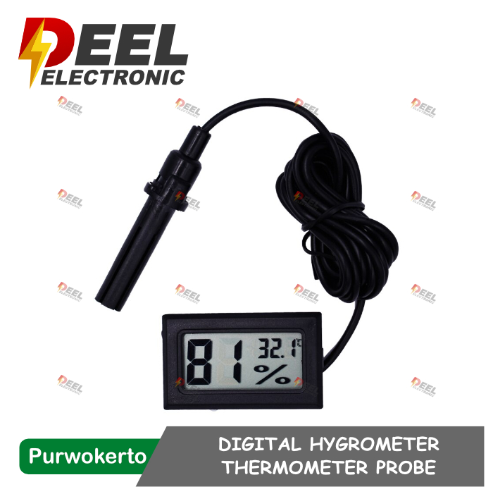 DIGITAL HYGROMETER THERMOMETER PLUS PROBE SENSOR KELEMBABAN TEMPERATUR ...
