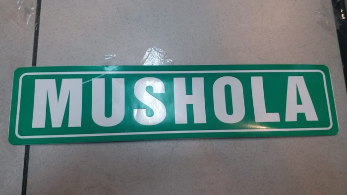 SIGN LABEL STICKER MUSHOLA 30X7CM | Lazada Indonesia