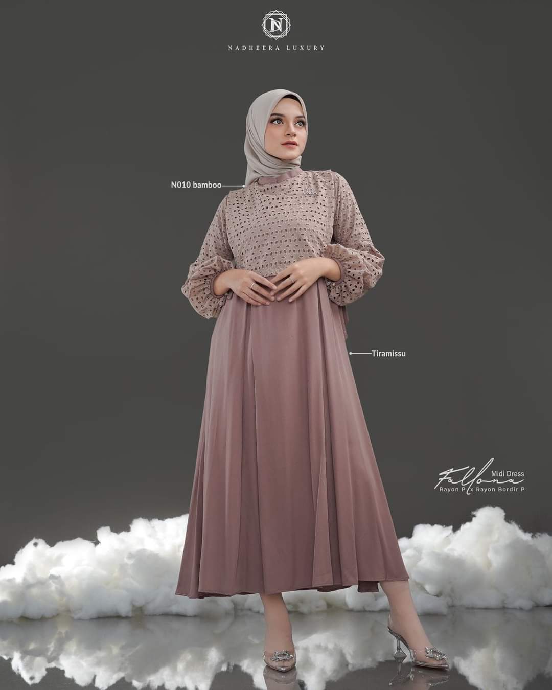 Fallona Midi Dress - Modelnya simpel dan cocok buat outfit harian atau ...