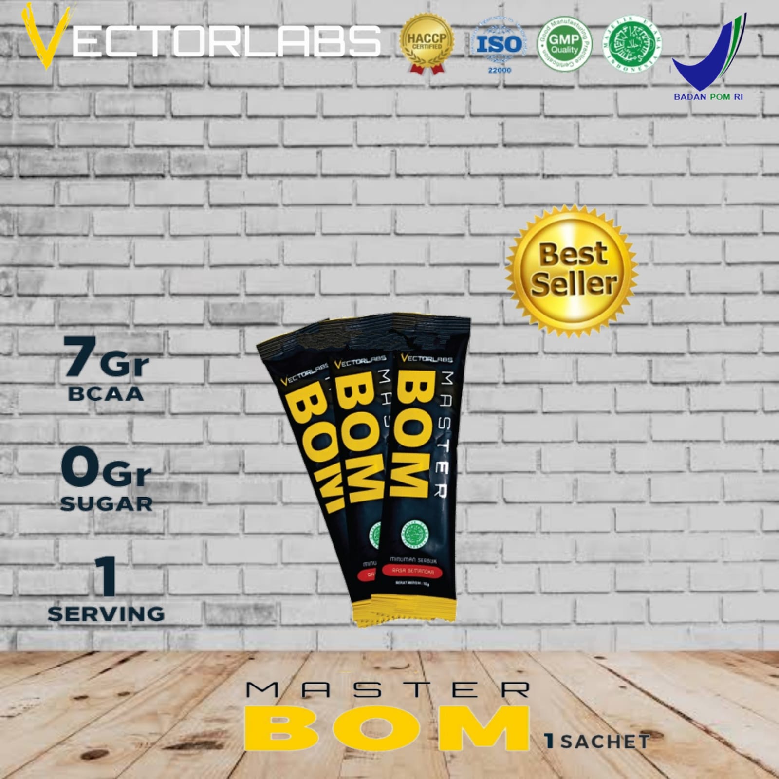 Vectorlabs Master BOM Kemasan 1 Sachet BCAA Protein | Lazada Indonesia