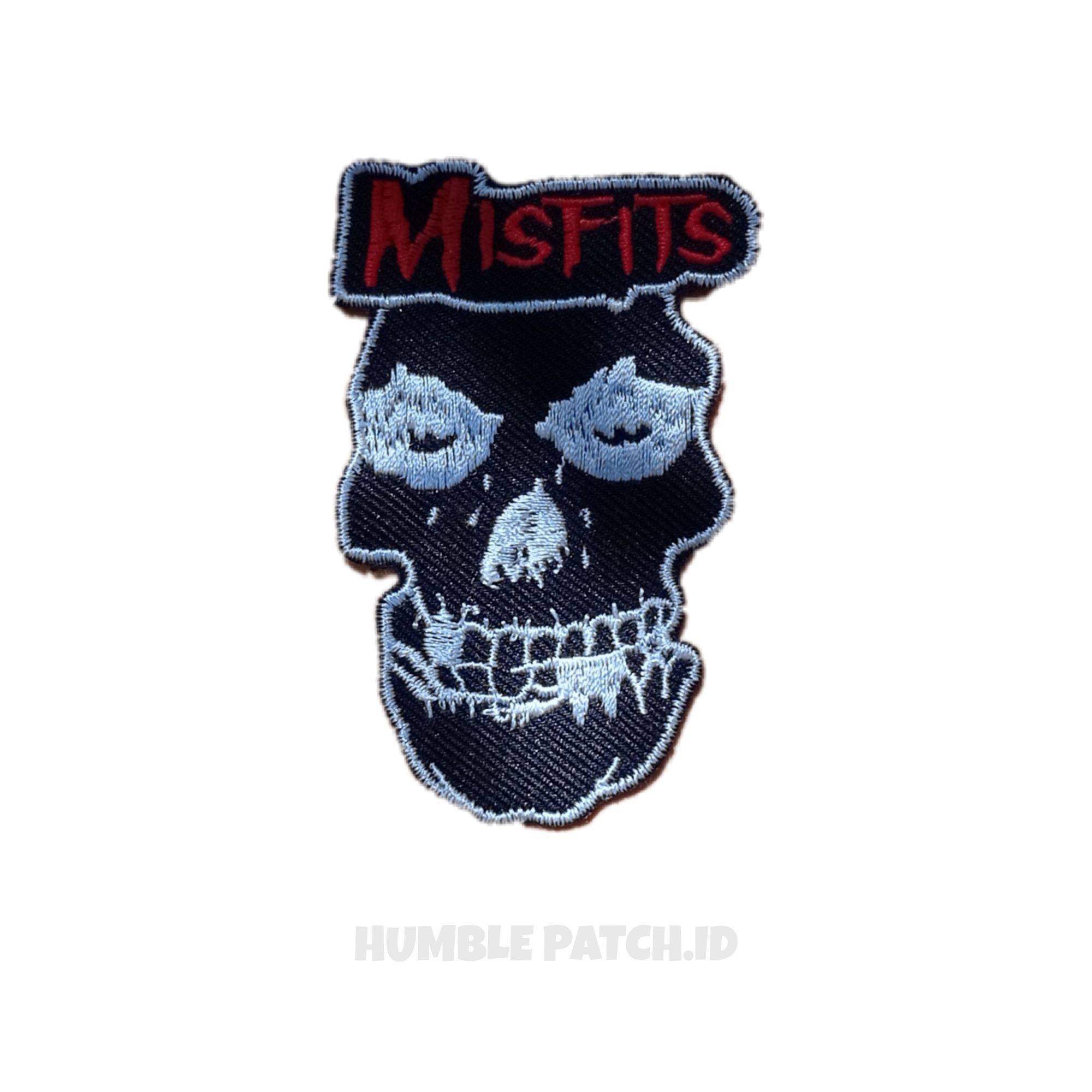 PATCH ON ! EMBLEM BORDIR BAND MISFITS LOGO TULISAN MERAH | Lazada Indonesia