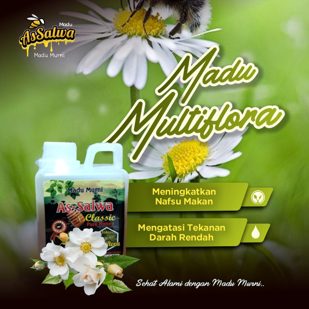 Madu Hutan Asli Multiflora Nectar Bunga 100% Original Natural 250 gr ...