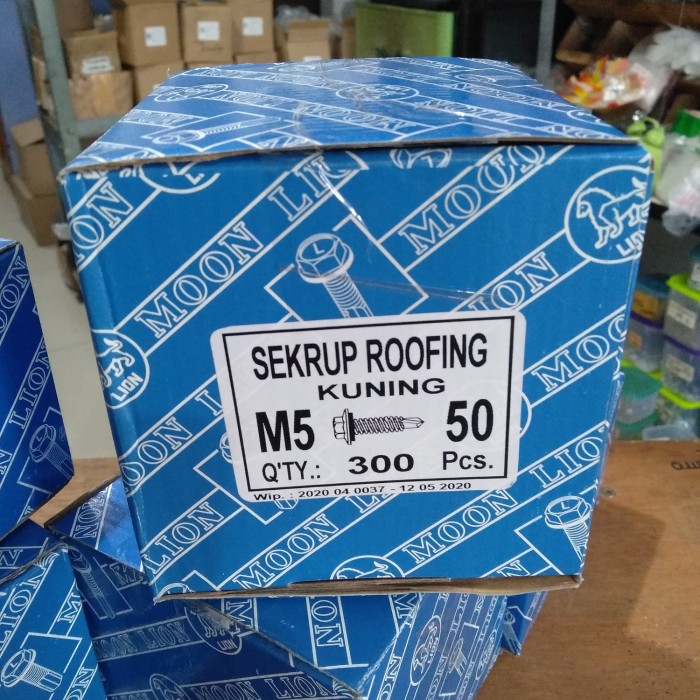 30 pcs #12x50 Baut / Sekrup Skrup / roofing halus / ruping Atap 5cm ...