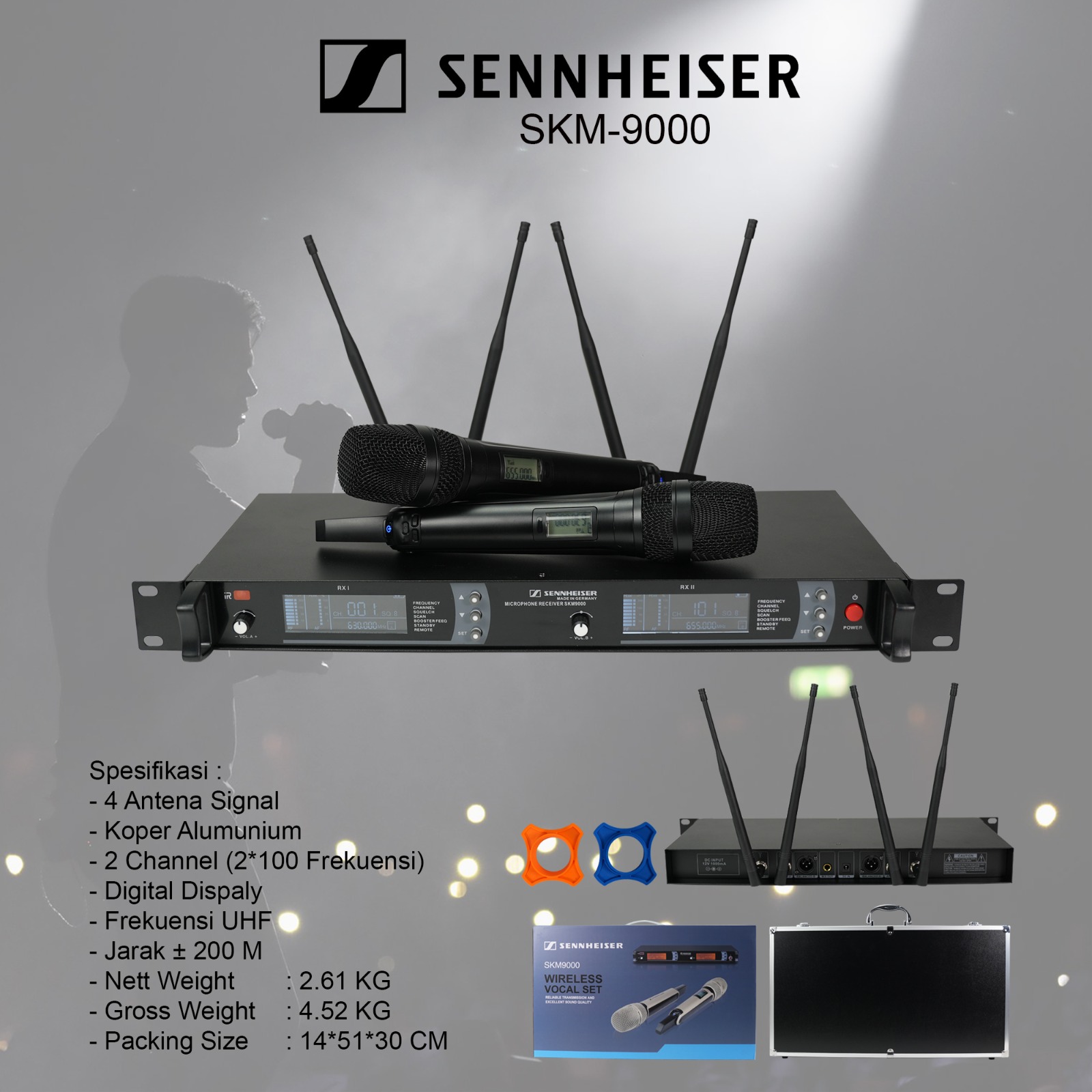 Mic Sennheiser Wireless SKM9000 / Microphone SKM 9000 Multi Channel ... Mic Sennheiser Wireless SKM9000 / Microphone SKM 9000 Multi Channel ...