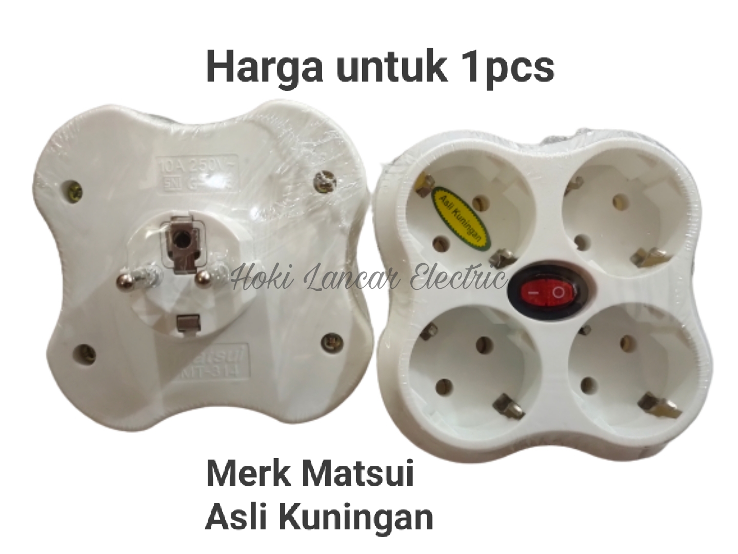 4 in 1 Matsui T Multi Colokan Listrik Lubang 4 / Stop Kontak Out Bow 4 ...